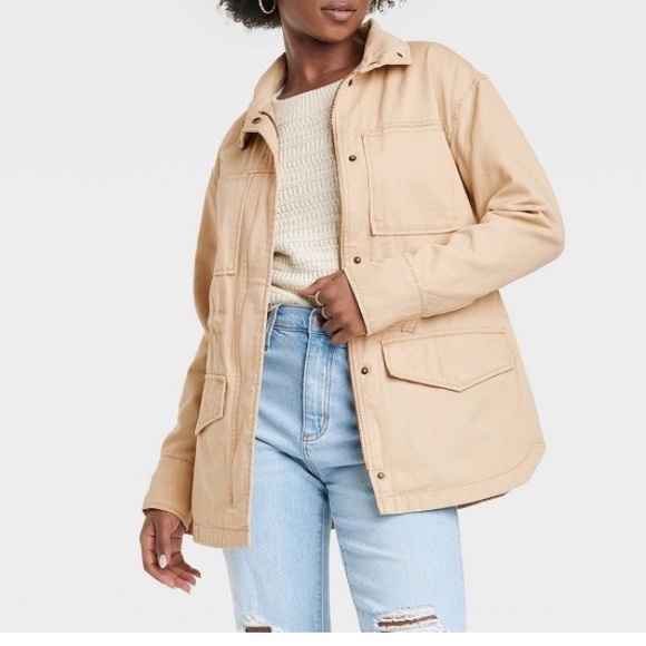 Universal Thread | Jackets & Coats | Universal Thread Beige Utility ...